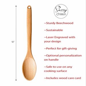 Stir Wars Kitchen Gift for Dudes, Laser Engraved Sustainable Wooden Spoon, Funny Bachelor Gift, Nerd Gift, Nerdy Wedding Gifts, Great Gifts for Guys Who Cook, St*r Wars Nerd, Father's Day Gift