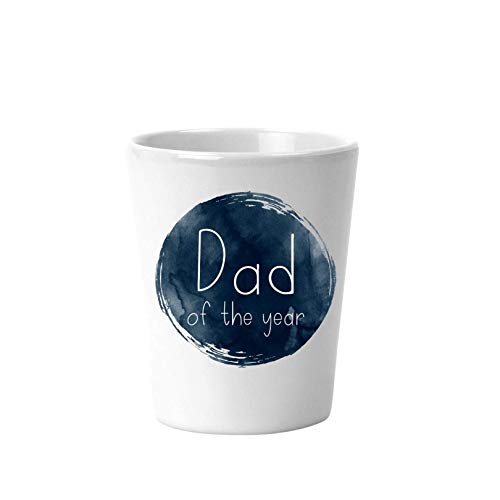 Dad Of The Year - Personalized Shot Glass for Men - New Daddy Present - Fathers Day Gifts from Kids