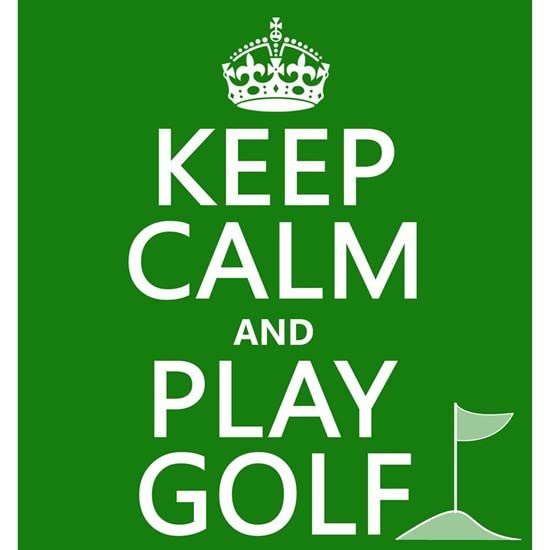 CafePress Keep Calm And Play Golf Mugs Ceramic Coffee Mug, Tea Cup 11 oz