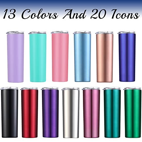 Personalized Skinny Tumbler Custom Stainless Steel Skinny Tumblers with Lids and Straws Customized Insulated Engraved Skinny Tumbler with Name 20 Oz for Men Women Mother's Day Father's Day Graduation