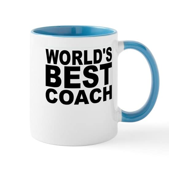 CafePress Worlds Best Coach Mugs Ceramic Coffee Mug, Tea Cup 11 oz