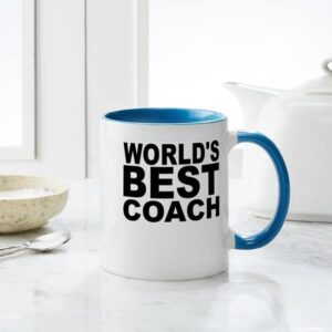 CafePress Worlds Best Coach Mugs Ceramic Coffee Mug, Tea Cup 11 oz