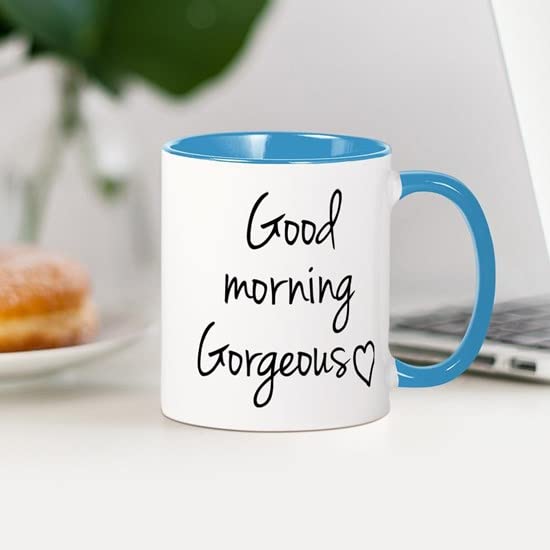 CafePress Good Morning Gorgeous Mugs Ceramic Coffee Mug, Tea Cup 11 oz