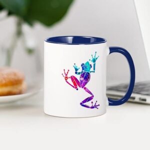 CafePress Crazy Purple Tree Frog Mug Ceramic Coffee Mug, Tea Cup 11 oz