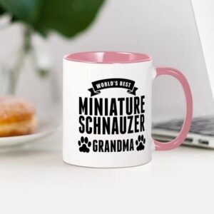 CafePress Worlds Best Miniature Schnauzer Grandma Mugs Ceramic Coffee Mug, Tea Cup 11 oz