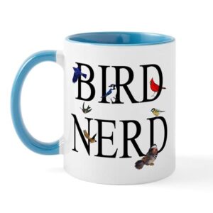 cafepress bird nerd mug ceramic coffee mug, tea cup 11 oz