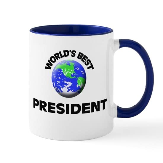 CafePress World's Best President Mug Ceramic Coffee Mug, Tea Cup 11 oz