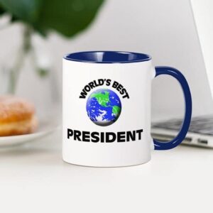 CafePress World's Best President Mug Ceramic Coffee Mug, Tea Cup 11 oz