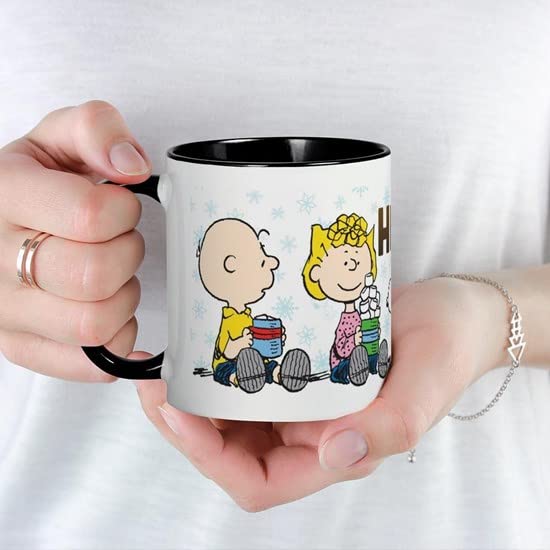 CafePress Peanuts Hot Chocolate Mugs Ceramic Coffee Mug, Tea Cup 11 oz