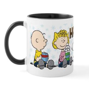 CafePress Peanuts Hot Chocolate Mugs Ceramic Coffee Mug, Tea Cup 11 oz