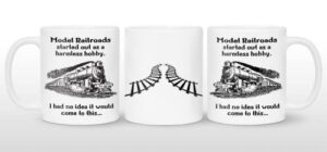 railroad coffee mugs, best train engineer appreciation birthday christmas memorabilia tumbler gift for men women,funny locomotive lovers hobby present travel tea cup fun quote model railroads started