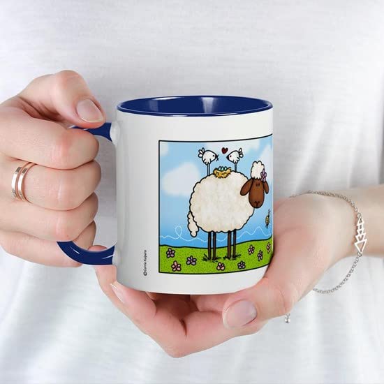 CafePress Spring Sheep Mug Ceramic Coffee Mug, Tea Cup 11 oz