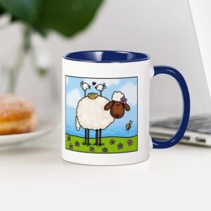 CafePress Spring Sheep Mug Ceramic Coffee Mug, Tea Cup 11 oz