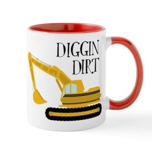 cafepress digging dirt mug ceramic coffee mug, tea cup 11 oz