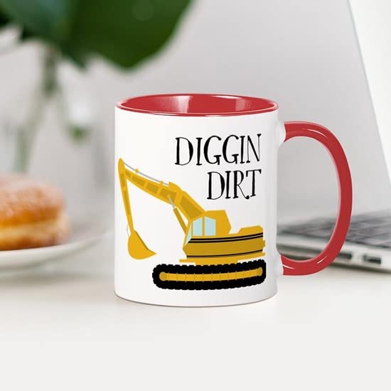 CafePress Digging Dirt Mug Ceramic Coffee Mug, Tea Cup 11 oz