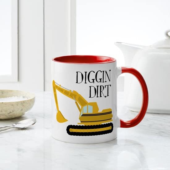 CafePress Digging Dirt Mug Ceramic Coffee Mug, Tea Cup 11 oz