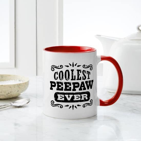 CafePress Coolest Peepaw Ever Mug Ceramic Coffee Mug, Tea Cup 11 oz