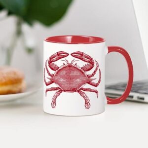 CafePress Vintage Crab Mug Ceramic Coffee Mug, Tea Cup 11 oz