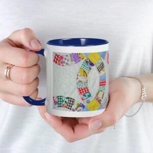 CafePress Colorful Patchwork Quilt Mugs Ceramic Coffee Mug, Tea Cup 11 oz