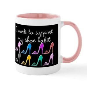 cafepress shoe lover mug ceramic coffee mug, tea cup 11 oz