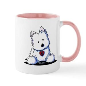 cafepress westie doorway to my heart mug ceramic coffee mug, tea cup 11 oz