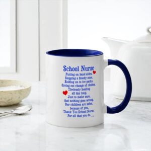 CafePress School Nurse Mug Ceramic Coffee Mug, Tea Cup 11 oz