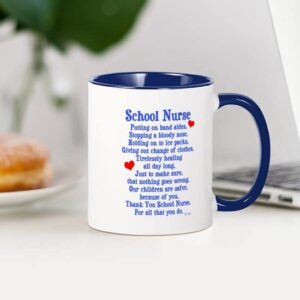 CafePress School Nurse Mug Ceramic Coffee Mug, Tea Cup 11 oz