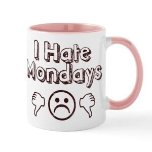 cafepress i hate mondays mug ceramic coffee mug, tea cup 11 oz