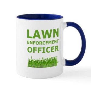 cafepress lawn enforcement officer mug ceramic coffee mug, tea cup 11 oz