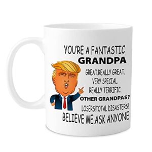 funny coffee mug for grandpa – you’re a fantastic grandpa, birthday gifts for grandfather, thanksgiving christmas gifts for papa, retirement gift for grandpa, inspirational gifts for grandpa