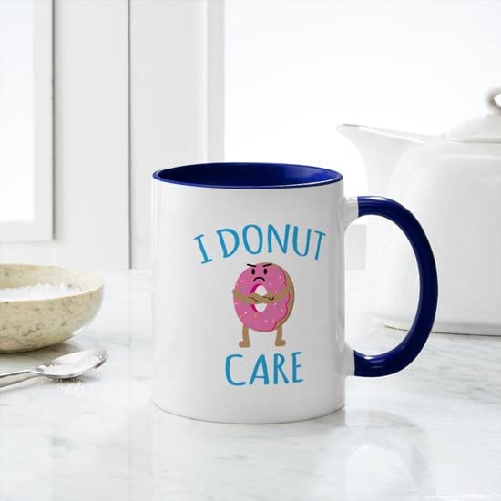 CafePress I Donut Care Mugs Ceramic Coffee Mug, Tea Cup 11 oz