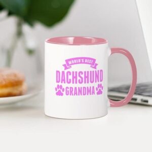 CafePress Worlds Best Dachshund Grandma Mugs Ceramic Coffee Mug, Tea Cup 11 oz