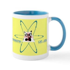 cafepress the chemistry cat.ion mugs ceramic coffee mug, tea cup 11 oz