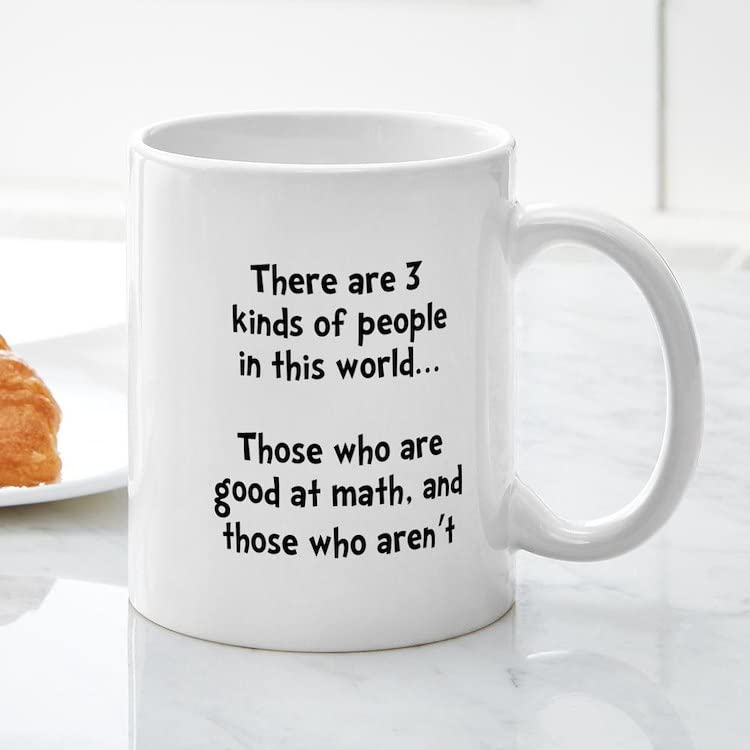 CafePress Math People Black Ceramic Mug Ceramic Coffee Mug, Tea Cup 11 oz