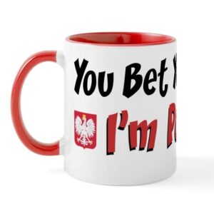 cafepress you bet your dupa im polish mug ceramic coffee mug, tea cup 11 oz