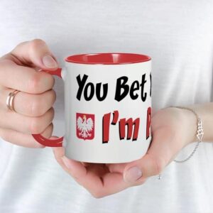 CafePress You Bet Your Dupa Im Polish Mug Ceramic Coffee Mug, Tea Cup 11 oz