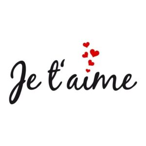 CafePress Je Taime, I Love You, French Word Art Mugs Ceramic Coffee Mug, Tea Cup 11 oz