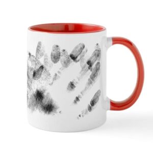 cafepress hand print mug ceramic coffee mug, tea cup 11 oz