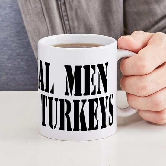 CafePress Real Men Fry Turkeys Mug Ceramic Coffee Mug, Tea Cup 11 oz