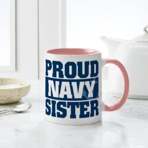 CafePress Proud Navy Sister Ceramic Coffee Mug, Tea Cup 11 oz