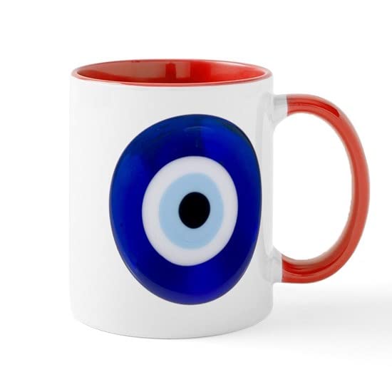 CafePress Nazar Amulet Evil Eye Protection Mugs Ceramic Coffee Mug, Tea Cup 11 oz