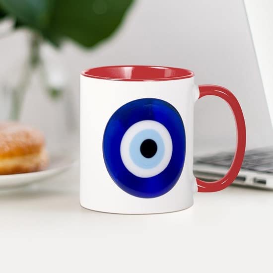 CafePress Nazar Amulet Evil Eye Protection Mugs Ceramic Coffee Mug, Tea Cup 11 oz