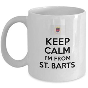 Mug For People Of St Bart's Keep Calm I'm From St Bart's Best Perfect Cool Mug Ideas Coffee Mug Tea Cup Nationality Pride Men Women