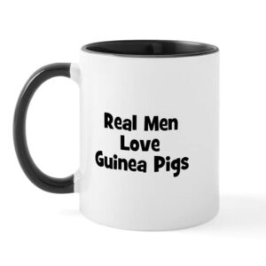 cafepress real men love guinea pigs mug ceramic coffee mug, tea cup 11 oz