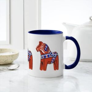 CafePress The Swedish Horse Mug Ceramic Coffee Mug, Tea Cup 11 oz