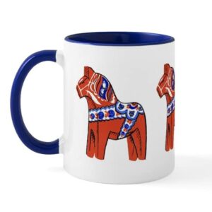 CafePress The Swedish Horse Mug Ceramic Coffee Mug, Tea Cup 11 oz