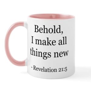 cafepress revelation 21:5 mug ceramic coffee mug, tea cup 11 oz