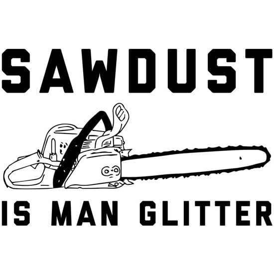 CafePress Sawdust Is Man Glitter Ceramic Coffee Mug, Tea Cup 11 oz