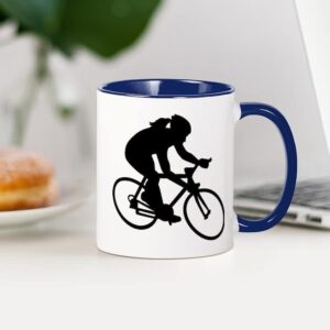 CafePress Cycling Woman Girl Ceramic Mug Ceramic Coffee Mug, Tea Cup 11 oz