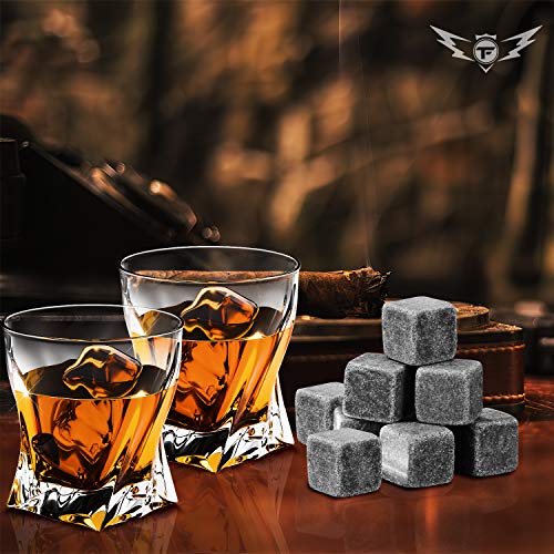 Whiskey Glasses Gift Set - Whisky Gifts for Men | Fill this Whiskey Glass Set with Your Favorite Bourbon or Scotch | Cool Gifts for Men, Father's Day Gift for Dad or Brother, Man Cave Accessories